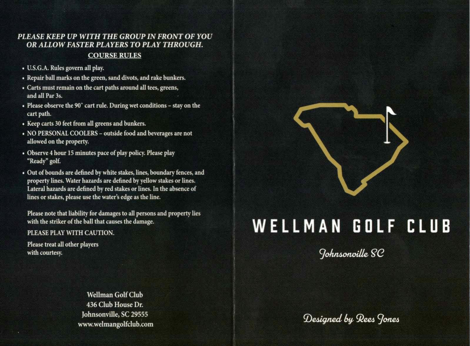 Scorecard - The Wellman Club