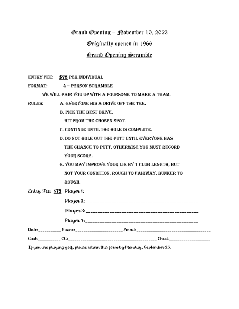 Grand Opening - The Wellman Club